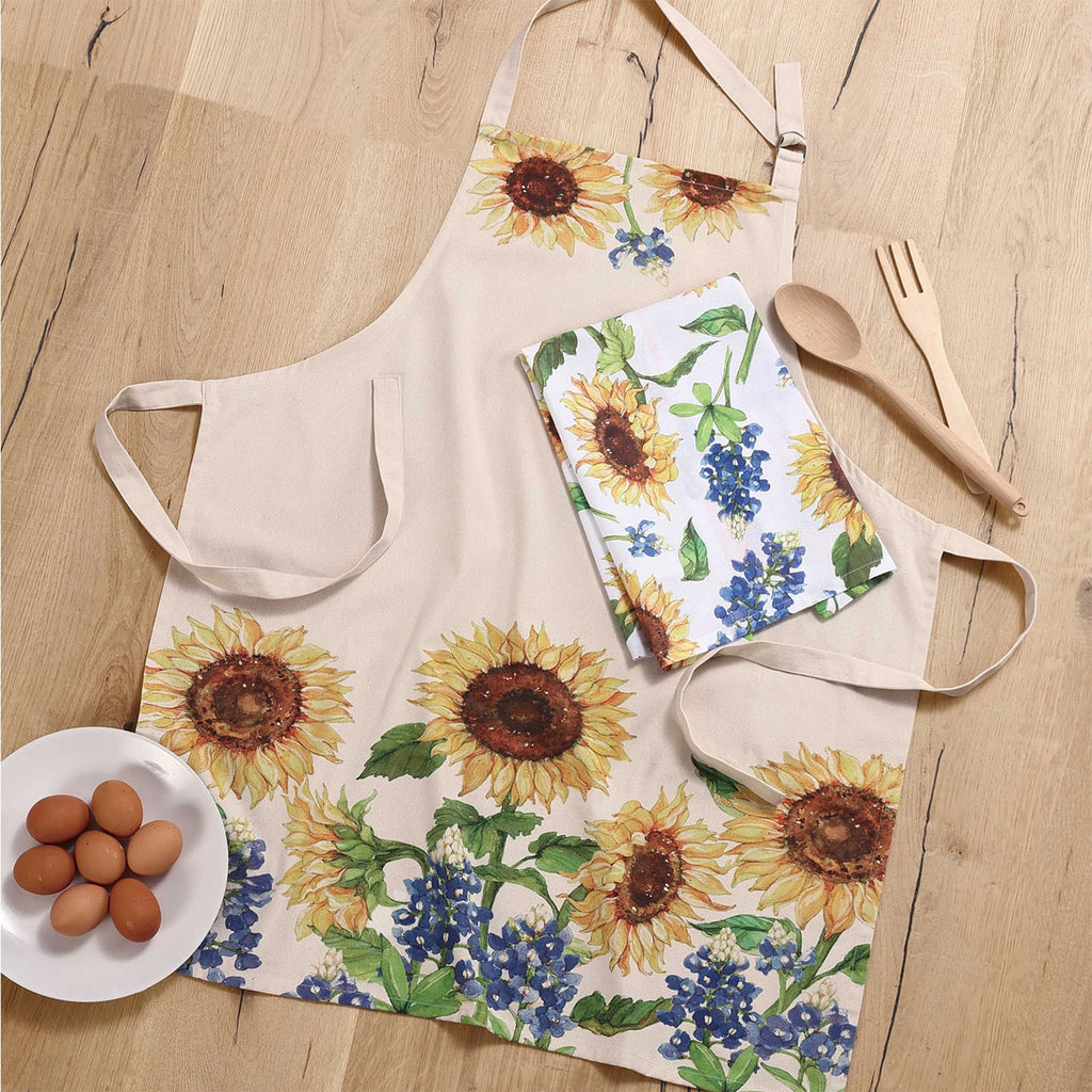 Sally Eckman Roberts Sunflowers 100% Cotton Flour Sack Kitchen Towel ...