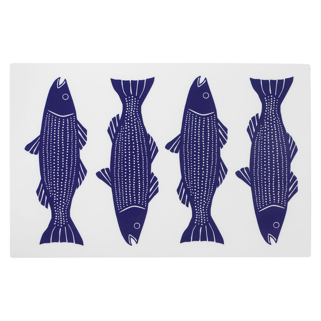 Merritt Designs Striper by Kate Nelligan 17" x 11" Vinyl Placemat – The ...
