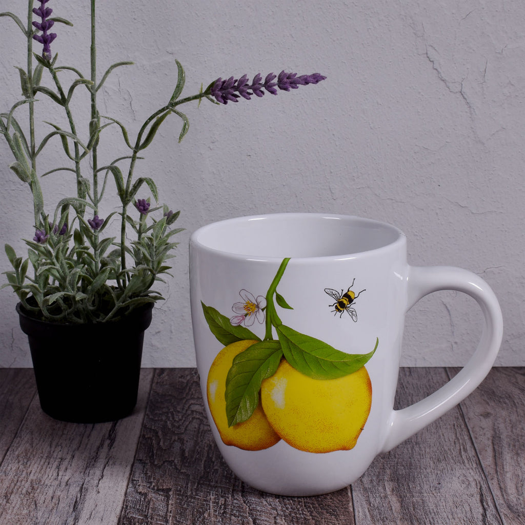 Mary Lake-Thompson Lemons & Bees 16-ounce Stoneware Mug – The ...