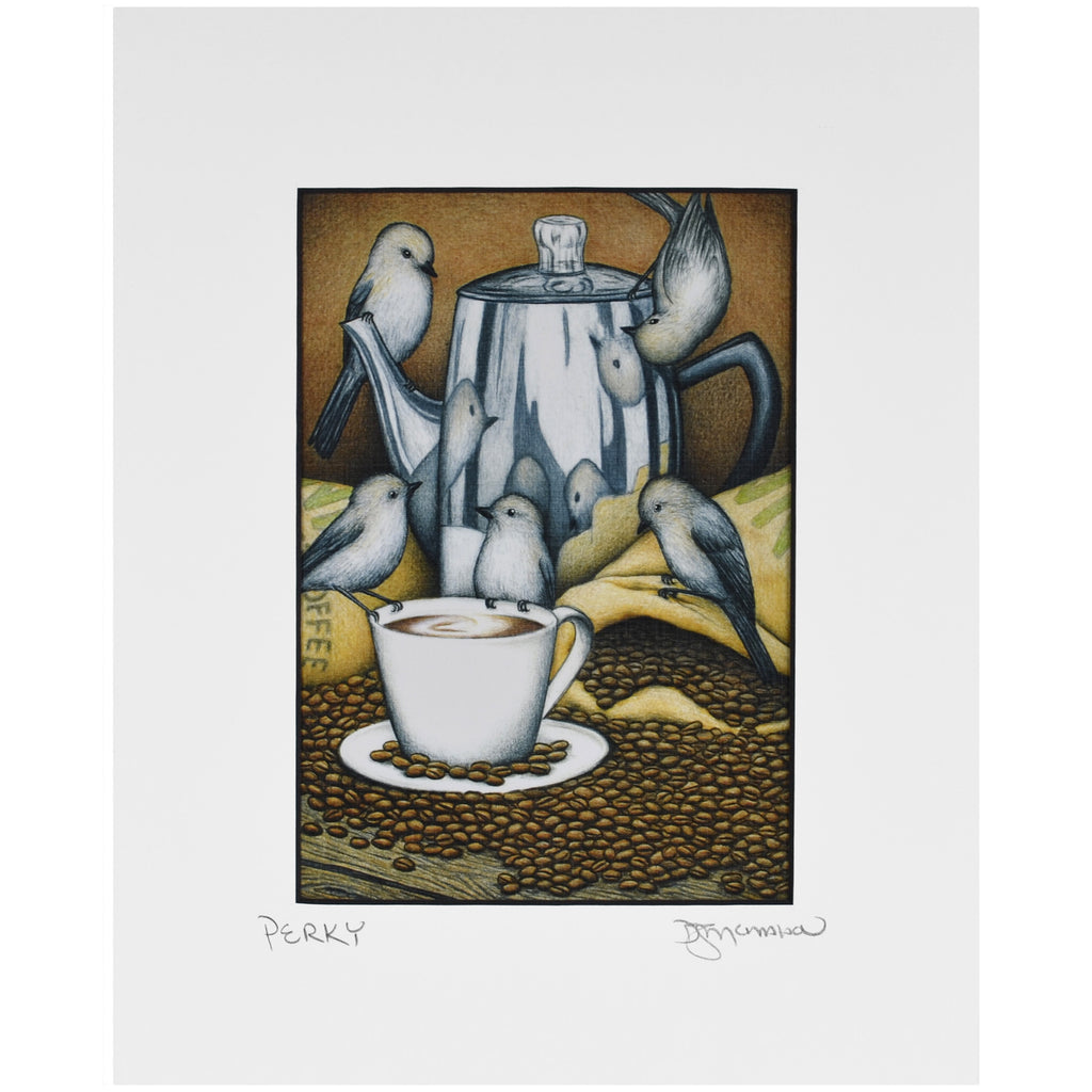 Don McMahon Perky Matted Print – The Barrington Garage