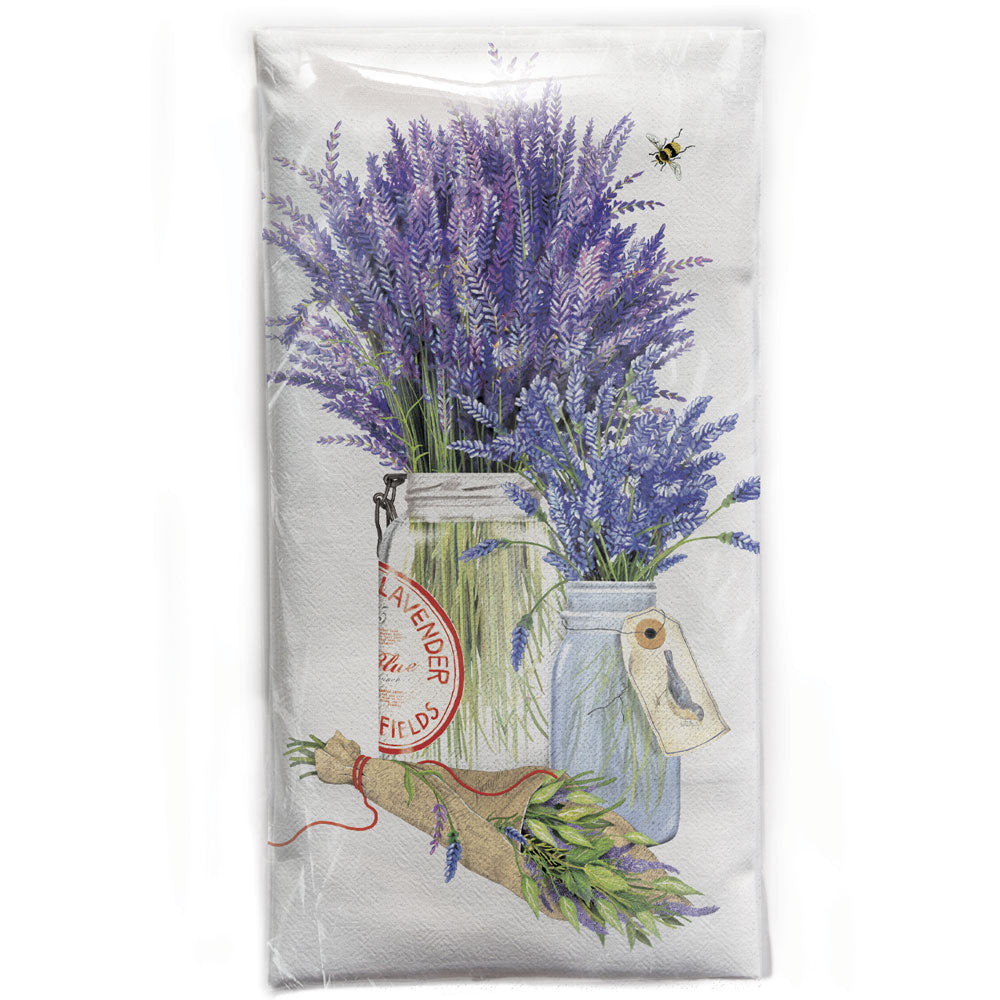 Mary Lake-Thompson Herb Jar with Lavender Flour Sack Dish Towel – The ...