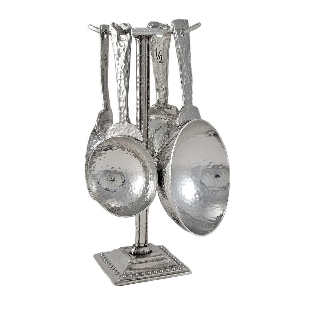 Crosby & Taylor Roman Pewter Measuring Cups with Display Post, Handmad ...