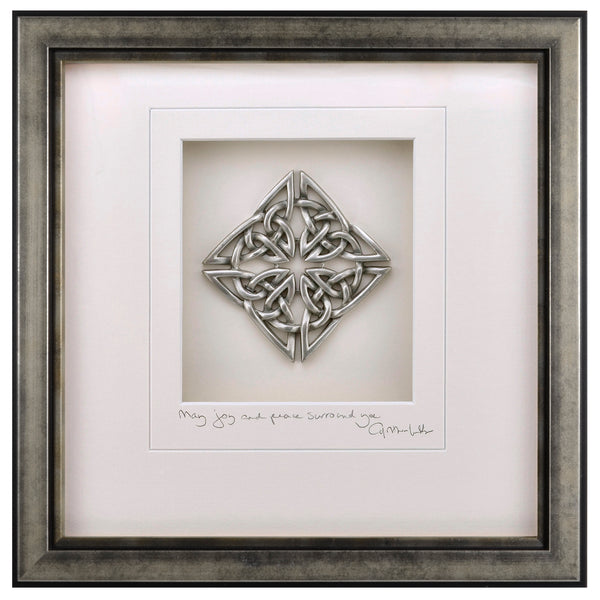 Cynthia Webb Designs Celtic Knot Pewter Wall Art, Antique Silver Wood ...