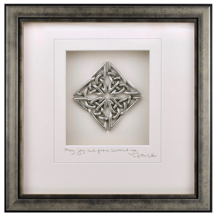 Cynthia Webb Designs Celtic Knot Pewter Wall Art, Antique Silver Wood ...
