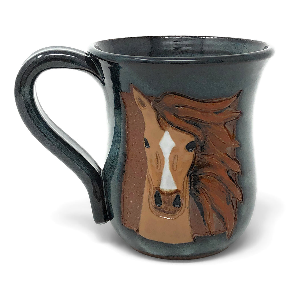 MudWorks Pottery Carved Horse Head Mug – The Barrington Garage