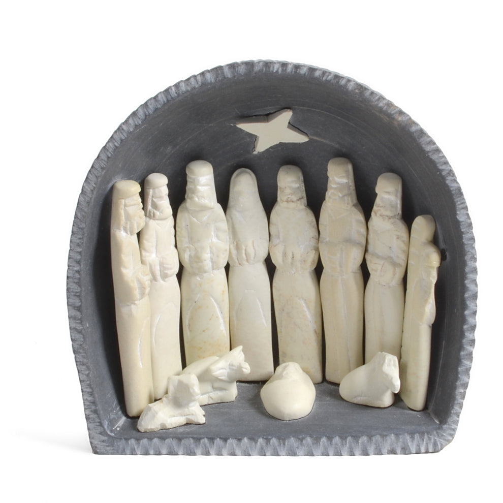 Hand Carved African Soapstone 6-inch Cove Nativity – The Barrington Garage