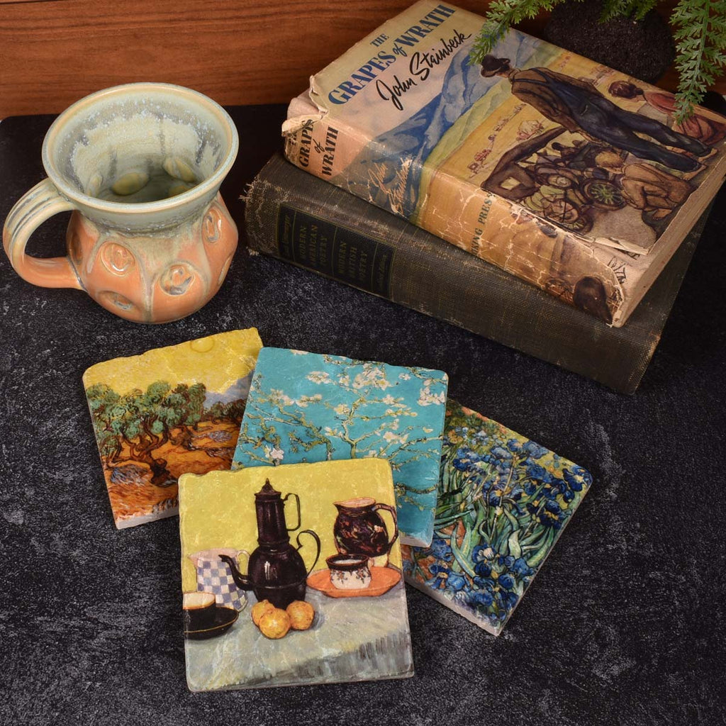 Studio Vertu Van Gogh Tumbled Marble Coasters, Set of 4 – The ...